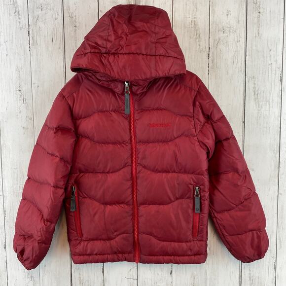 Marmot | Jackets & Coats | Marmot Red 70 Fill Duck Down Quilted Puffer ...
